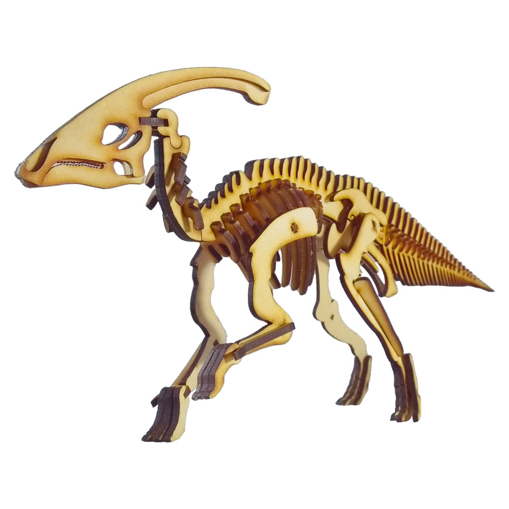 Parasaurolophus 3D Wooden Puzzle – Wonder Artistic Models